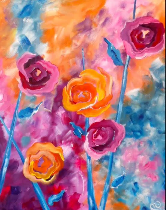 Westchase Art and Wine – Swirled Roses