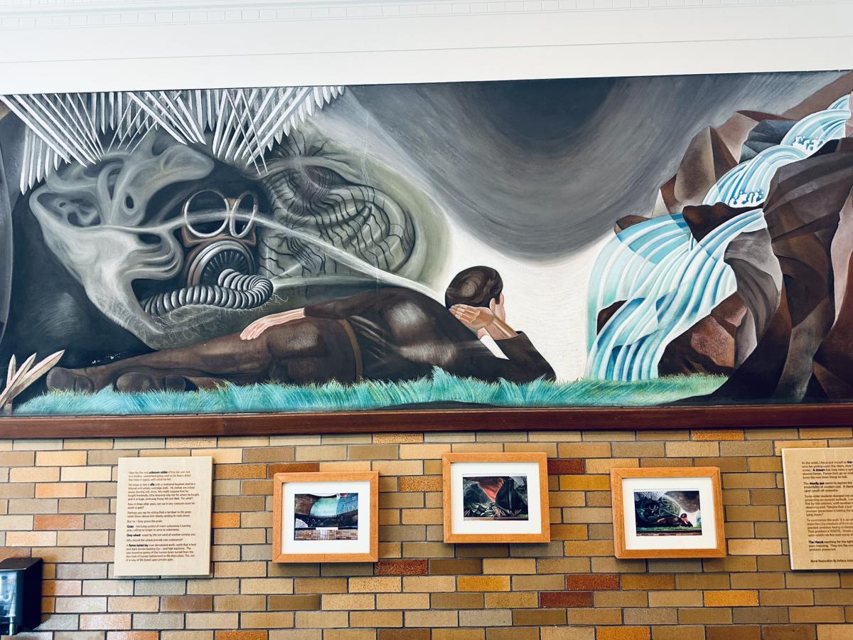 Gilbert Wilson Mural at the Bayh College of Education
