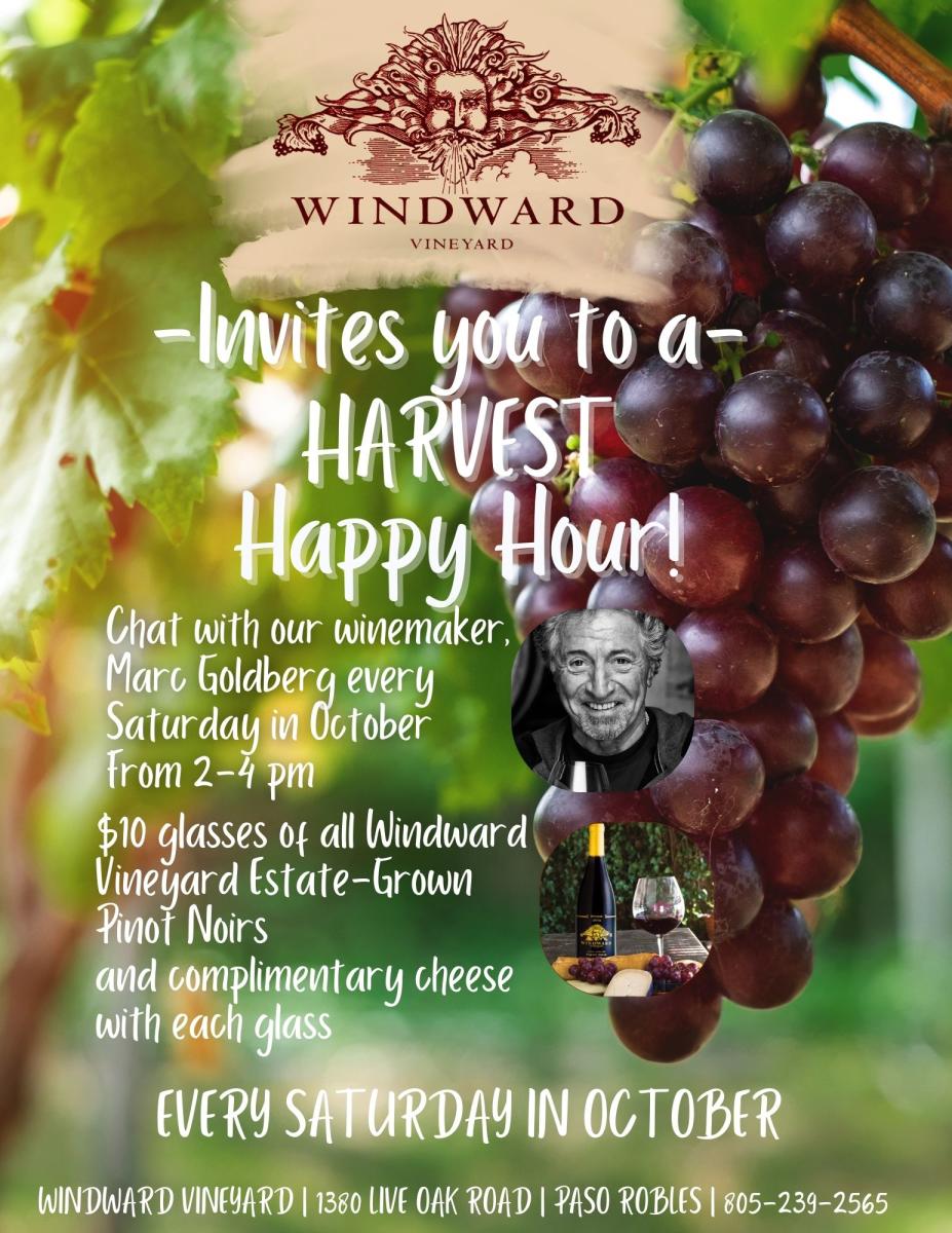 Harvest Happy Hour - Every saturday in October!