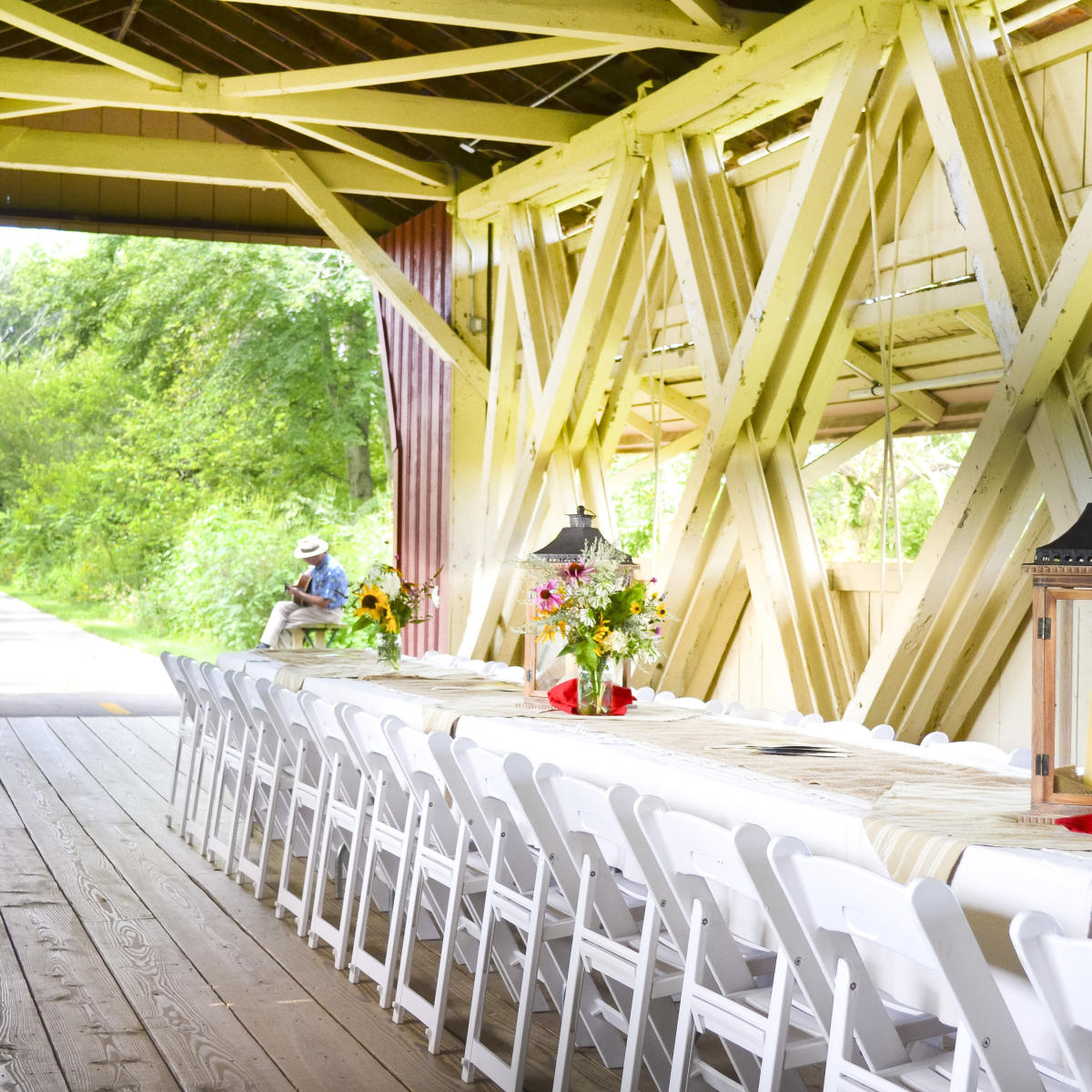 Dine on a Covered Bridge