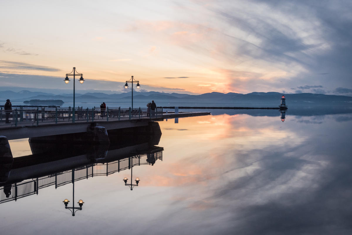 Waterworks Park and the Burlington Fishing Pier