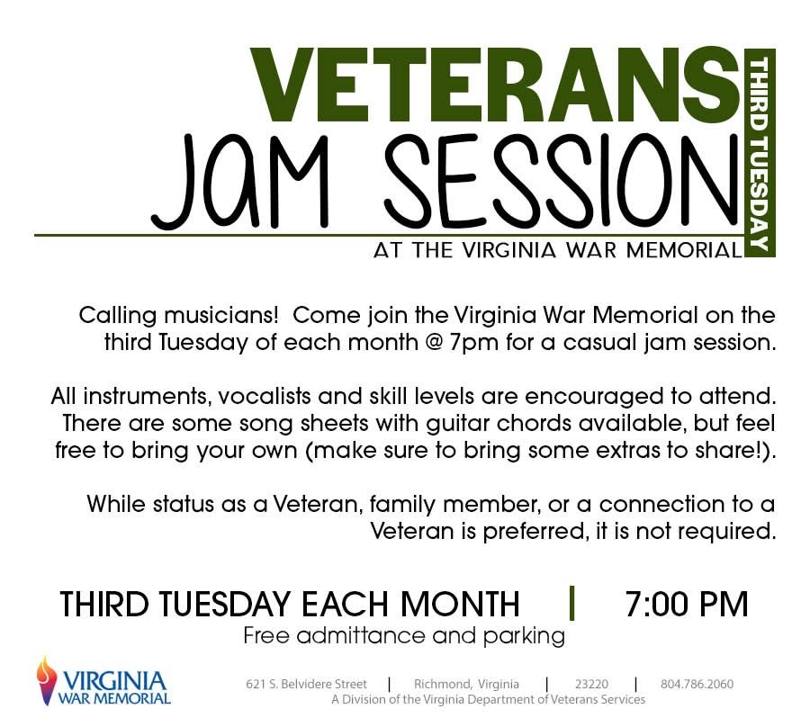 Veterans Jam Session at Virginia War Memorial