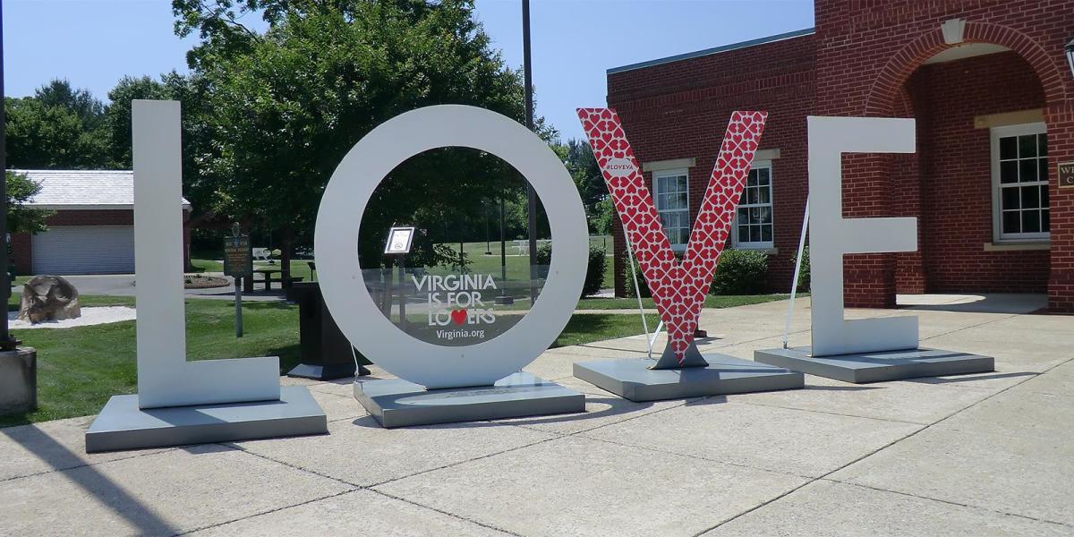 LOVEwork at Virginia Welcome Center at Clear Brook