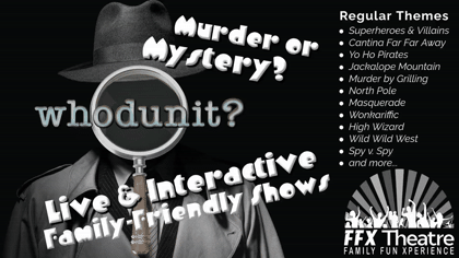 Whodunit Murder Mystery Show: Live Every Wednesday Evening & Sunday ...
