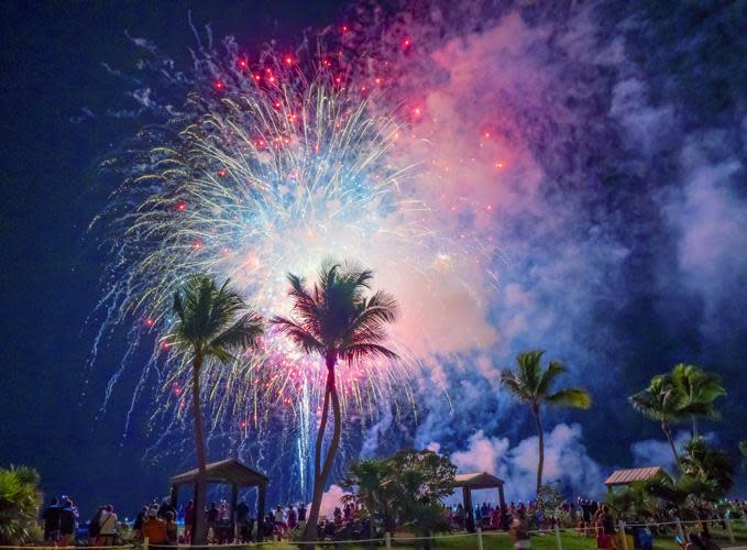 Fireworks Cocoa Beach Florida Attractions