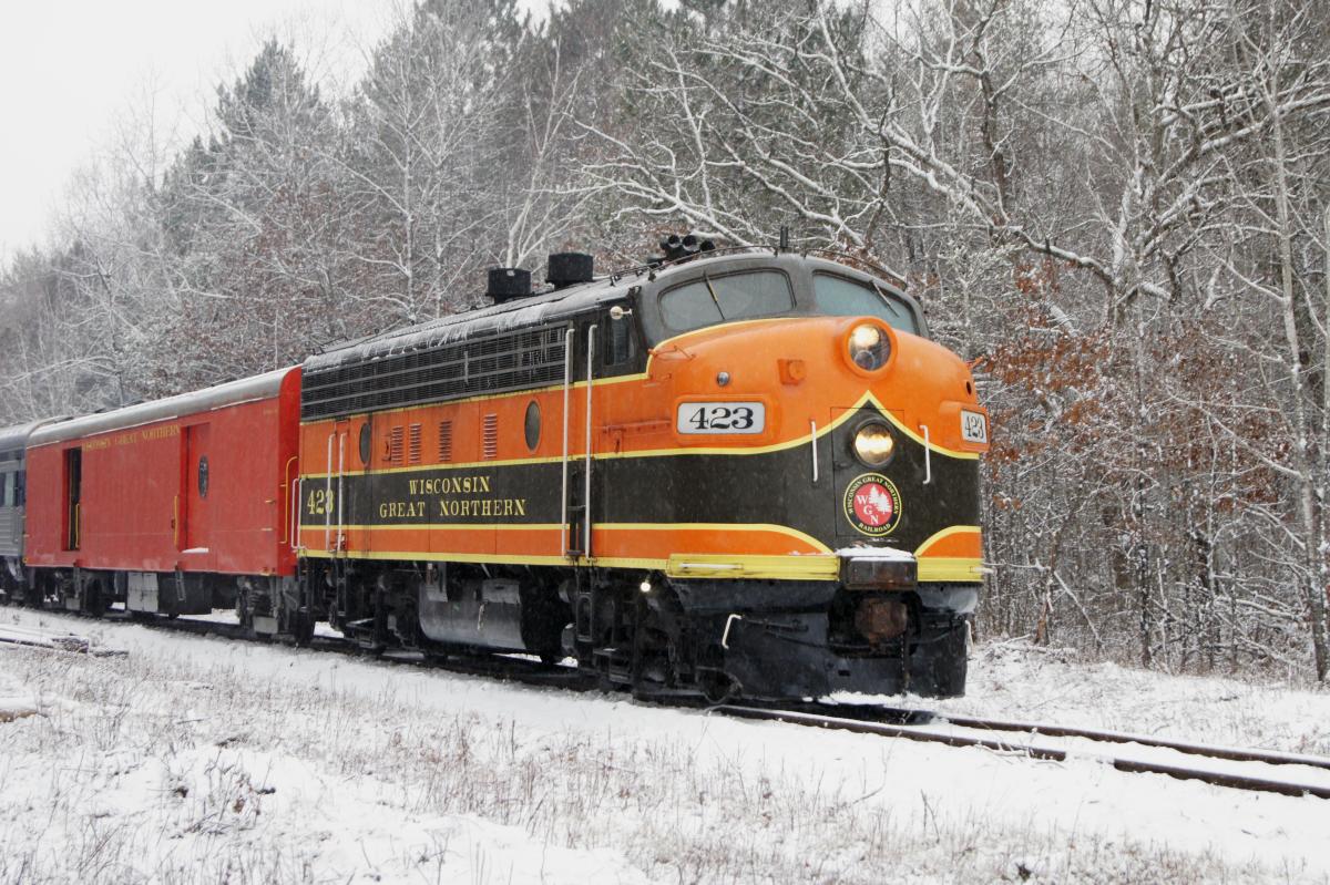 Christmas Pizza Party Train Ride with Santa