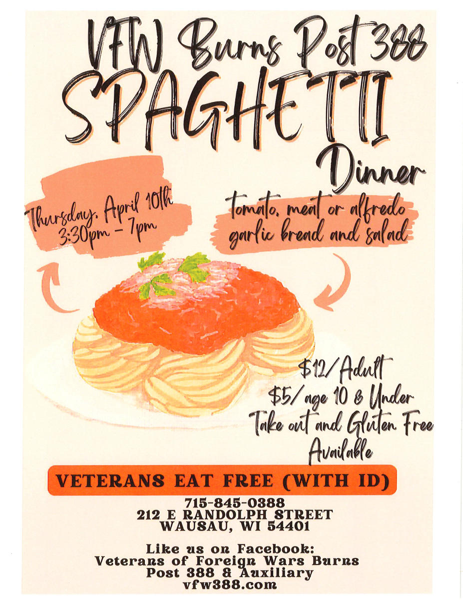 Spaghetti Dinner | Wausau, WI