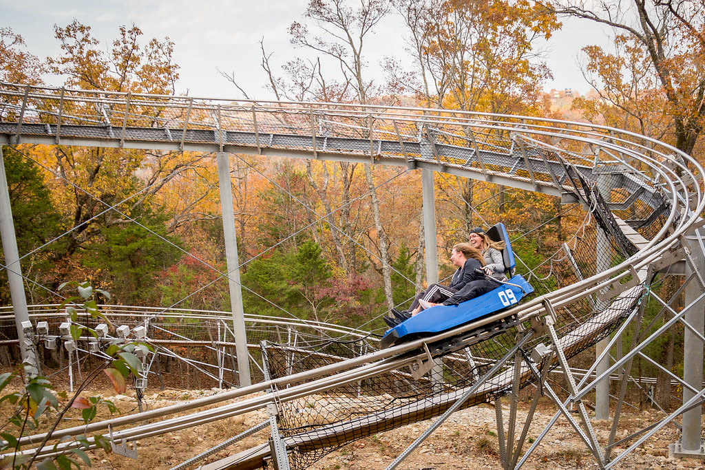 Runaway Mountain Coaster & Flyaway Ziplines at Branson Mountain ...