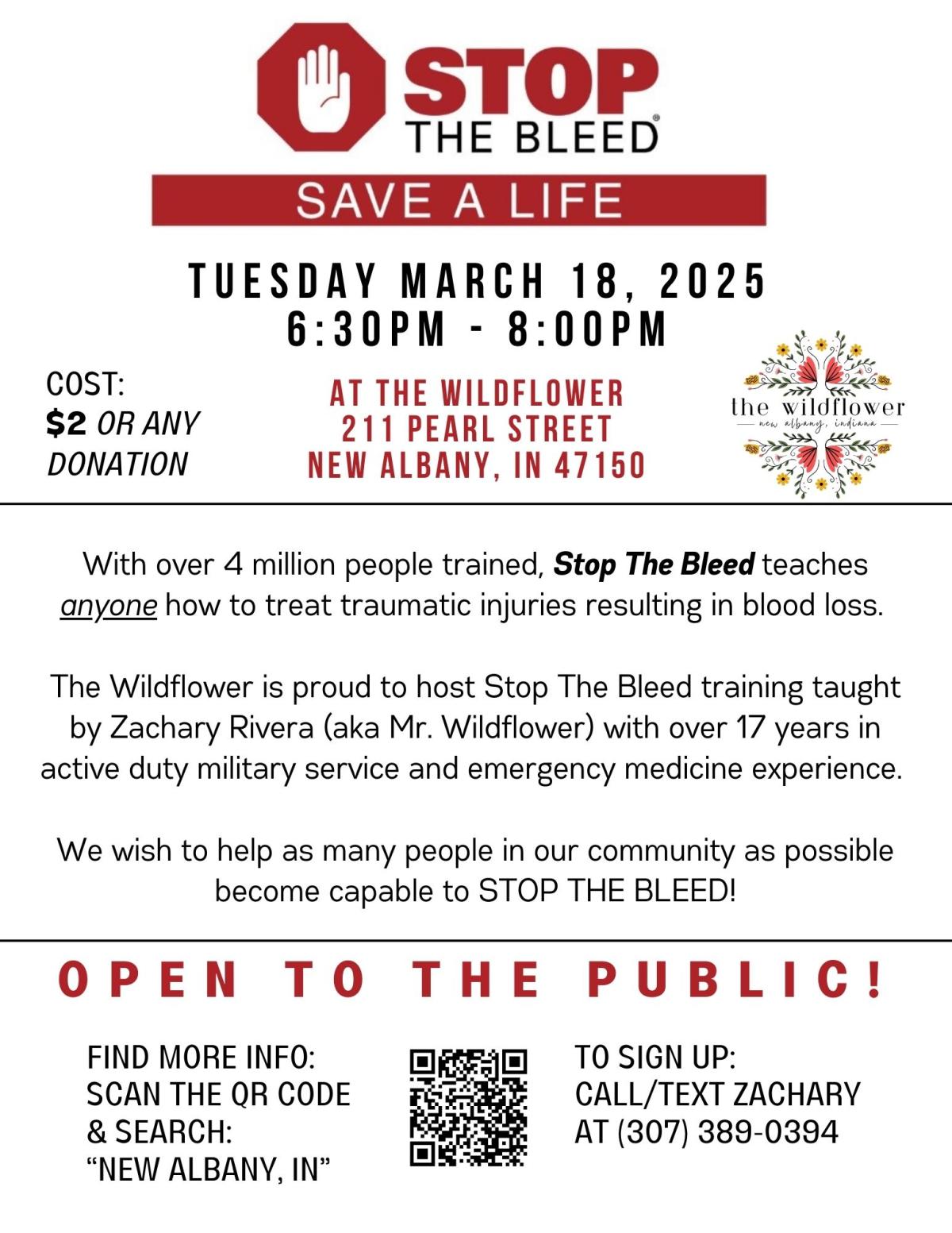 Stop The Bleed Training | New Albany, IN 47150