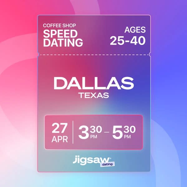 Jigsaw Dating: April Coffee Speed Dating