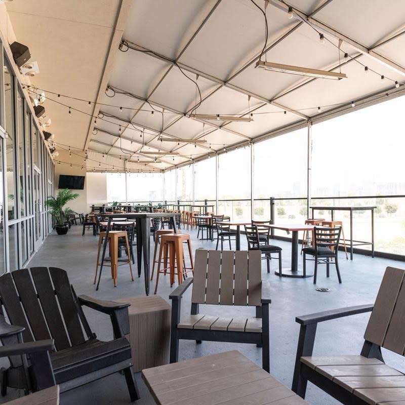 Pizza on the Patio at Saint Rocco's