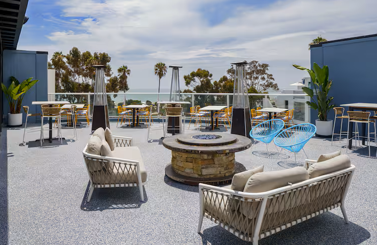 rooftop bar beach view