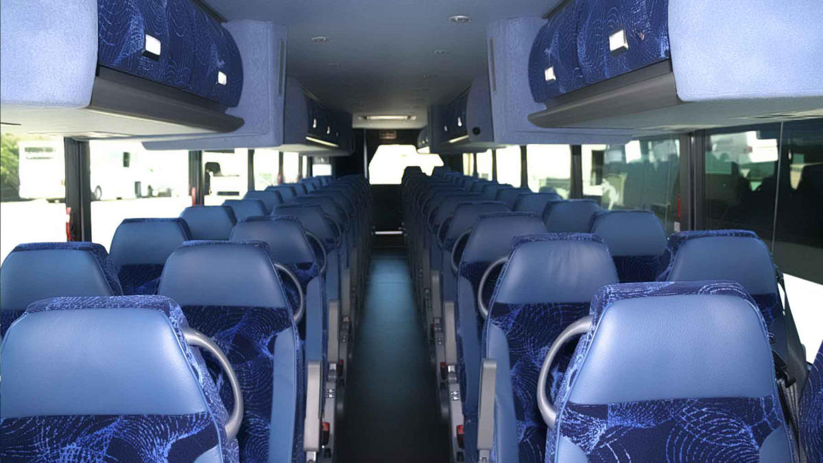 charter bus inside
