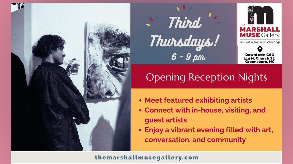 Third Thursdays | Opening Reception Nights at The Marshall Muse Gallery