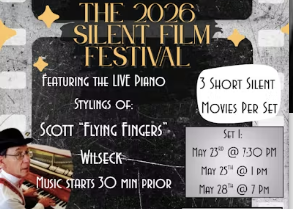 Silent Comedy Movie Festival 2026- Live Piano to the oldies