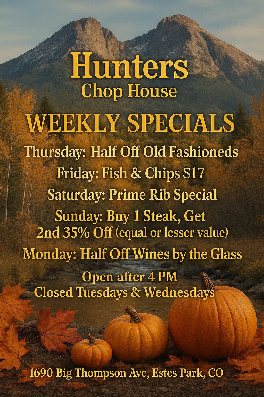 Fall/Winter Specials