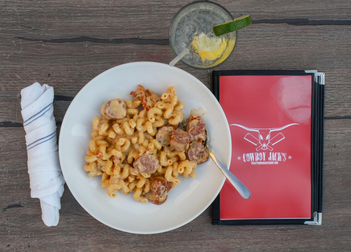 Cowboy Jacks Logo One Eyed Jack's Saloon Bison Skull Wooden 3D Magnet