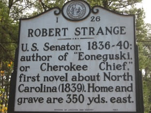 Stop 13: Robert Strange Historical Marker