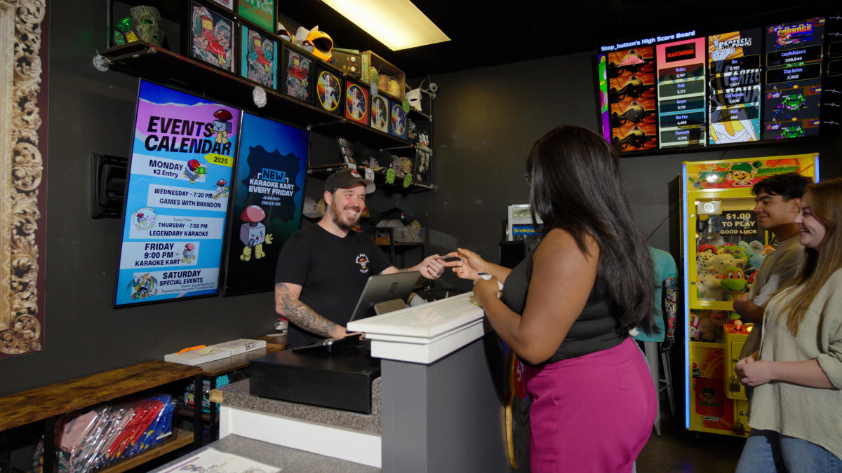 Stop Button Bar + Arcade