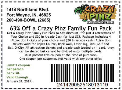 Crazy Pinz Entertainment Center