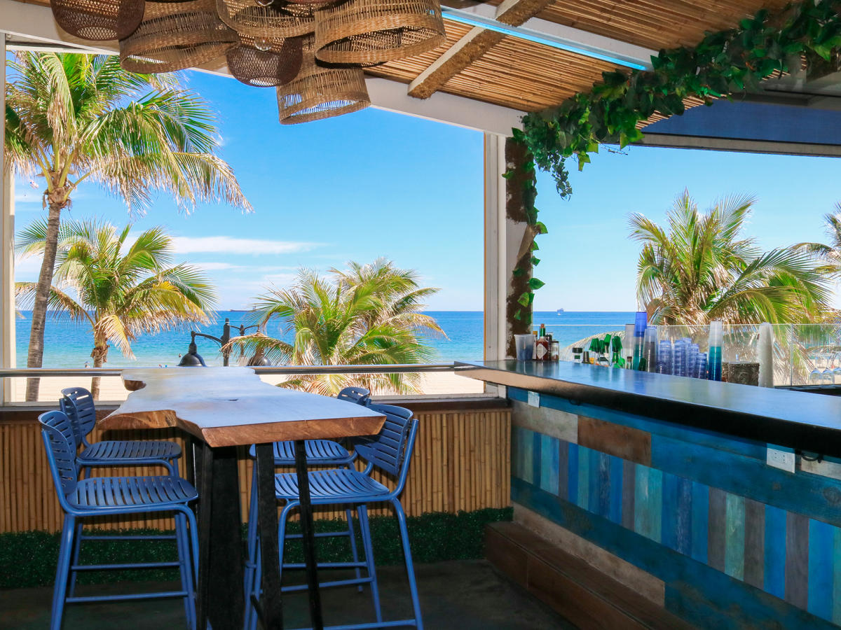 rooftop bar beach view