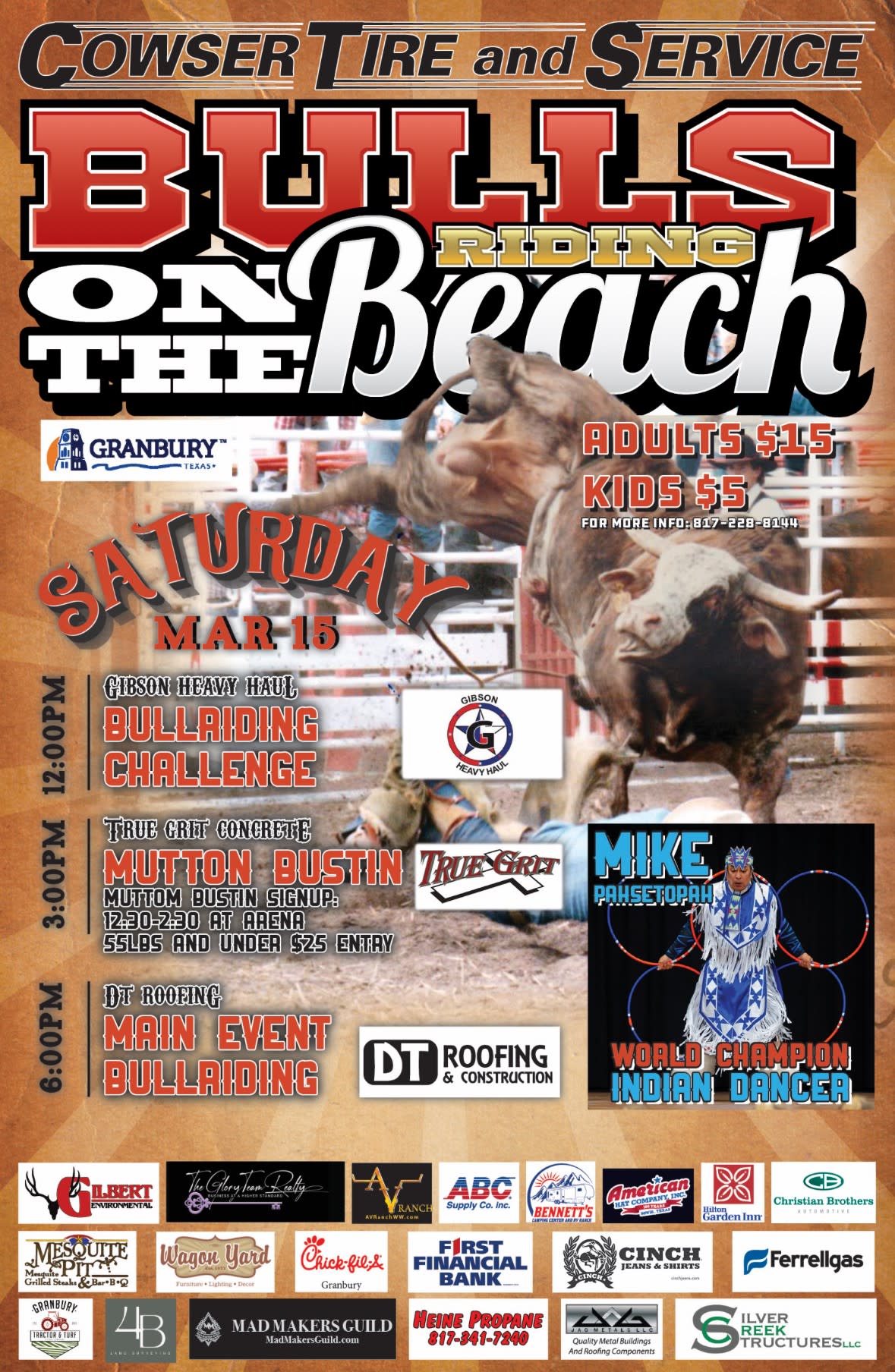 Bull Riding on the Beach