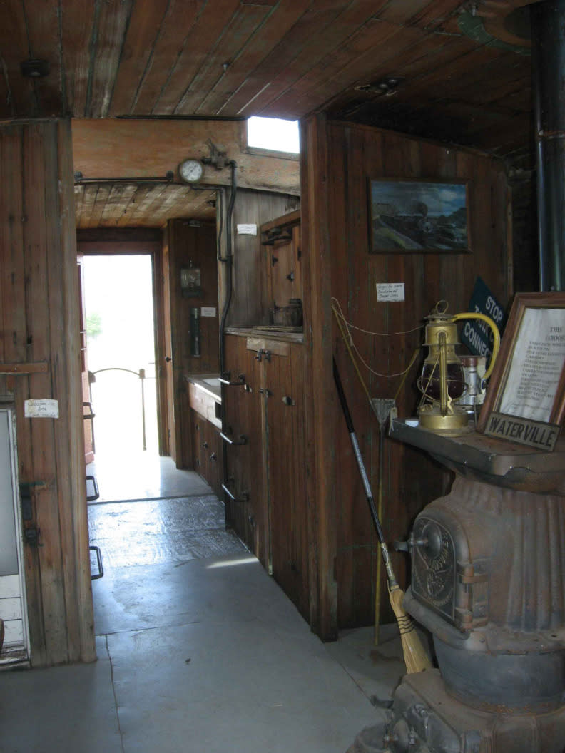 old caboose interior