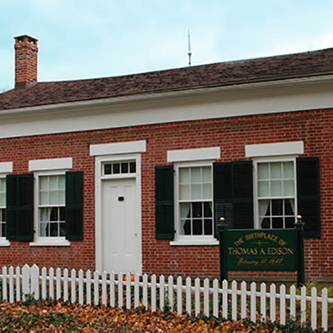Thomas Edison Birthplace Thomas Alva Edison Birthplace Milan Ohio