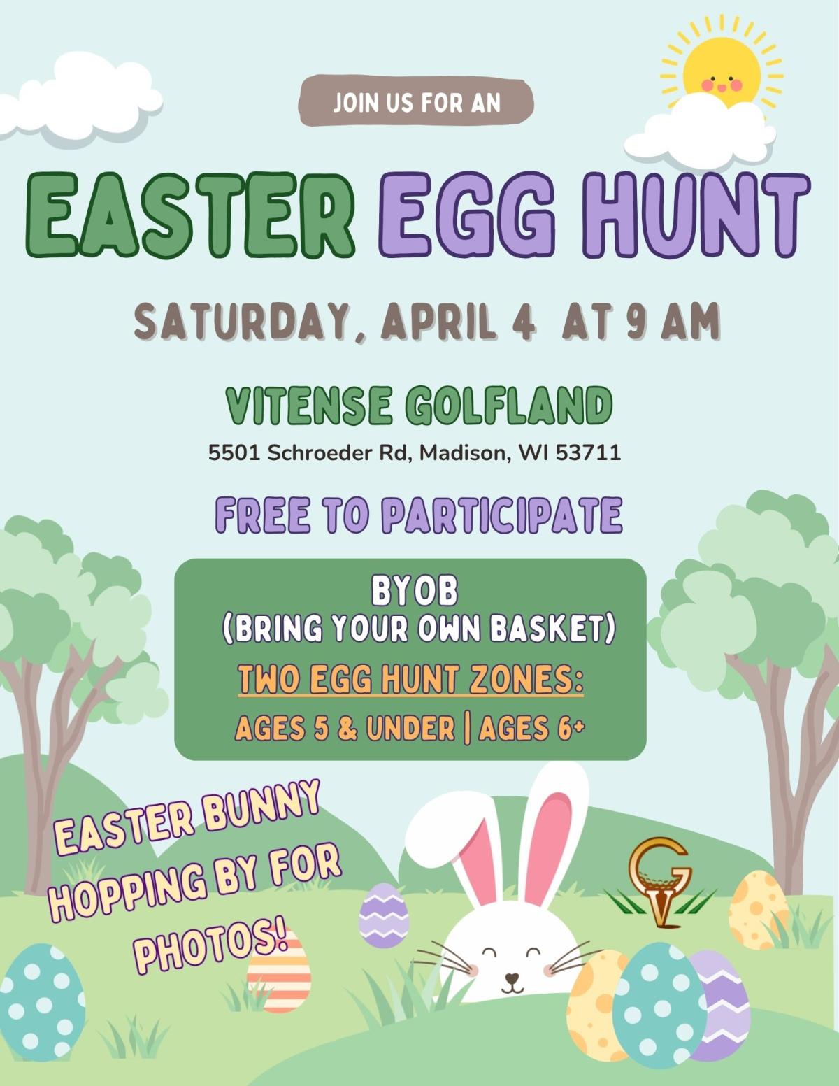 Easter Egg Hunt at Vitense Golfland | Madison, WI