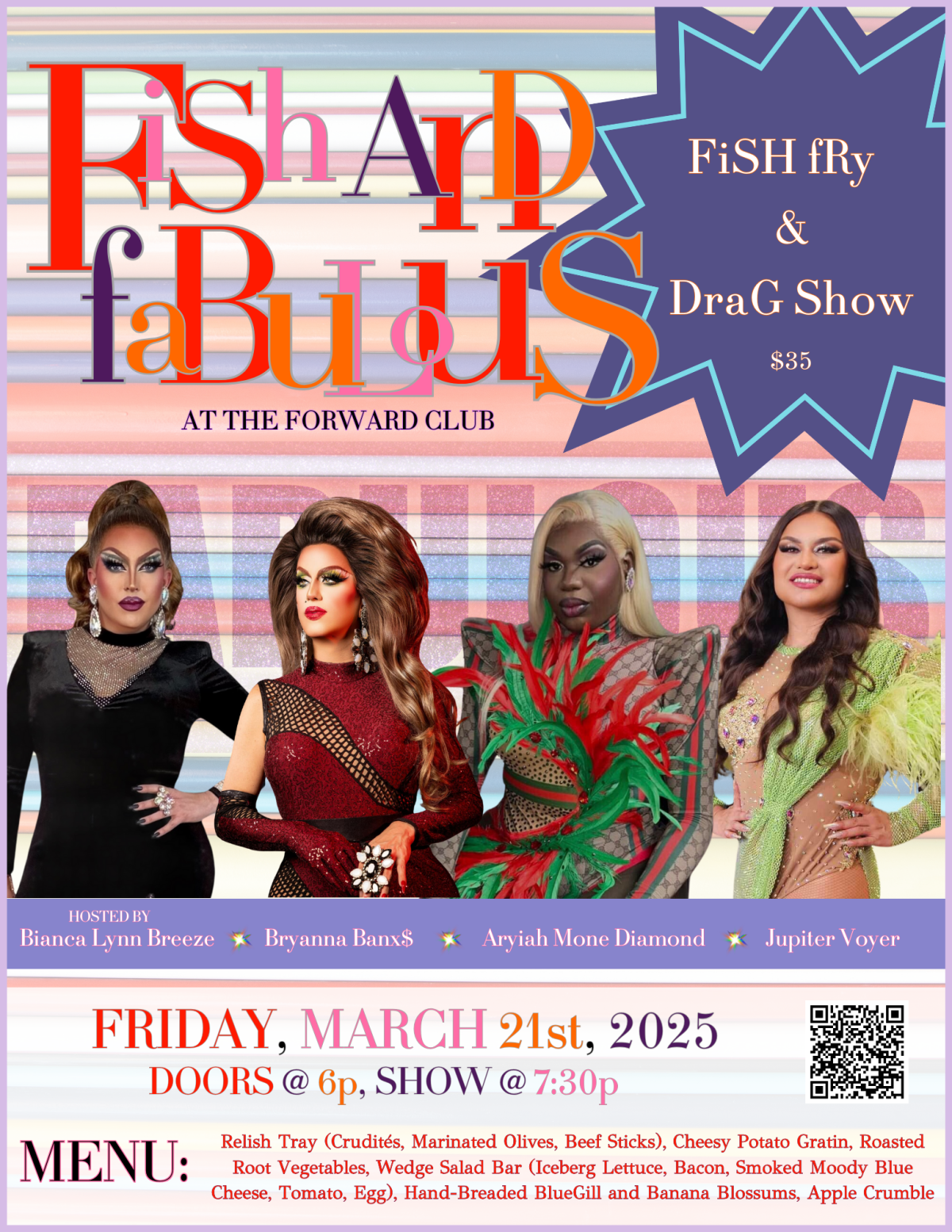 FISH AND FABULOUS AT THE FORWARD CLUB | Madison, WI