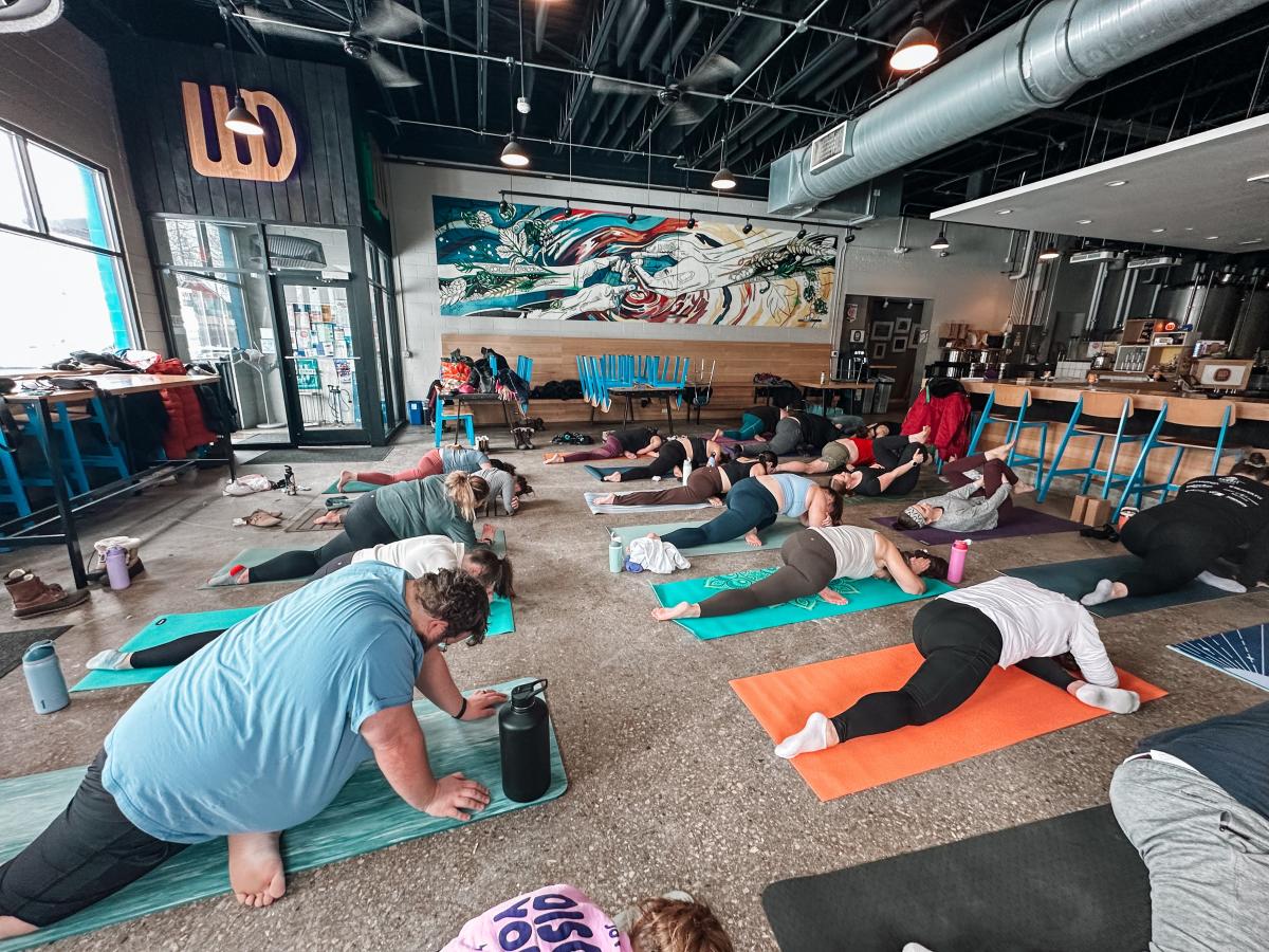 Yoga On Tap at Working Draft | Madison, WI