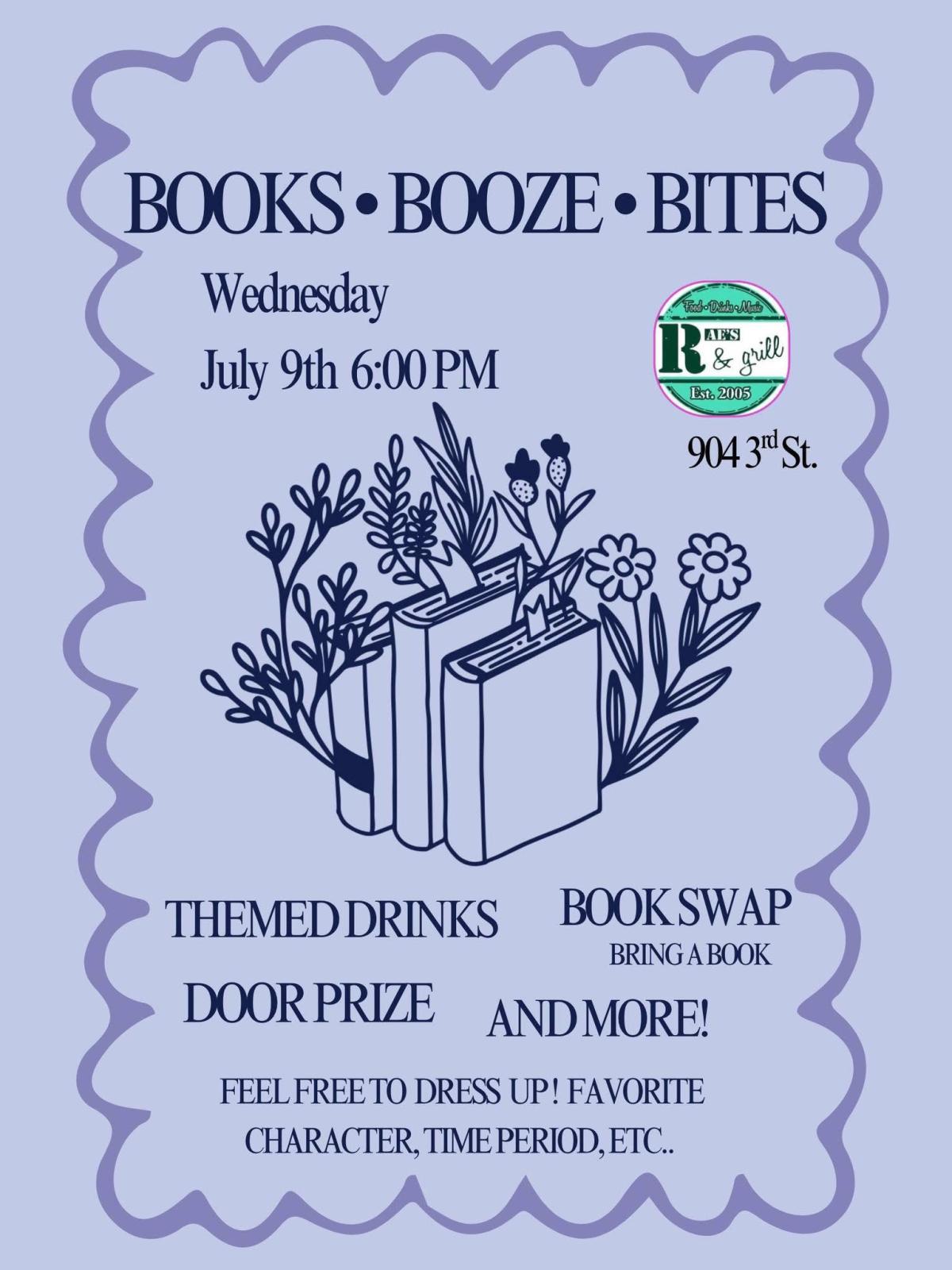 Books, Booze, Bites