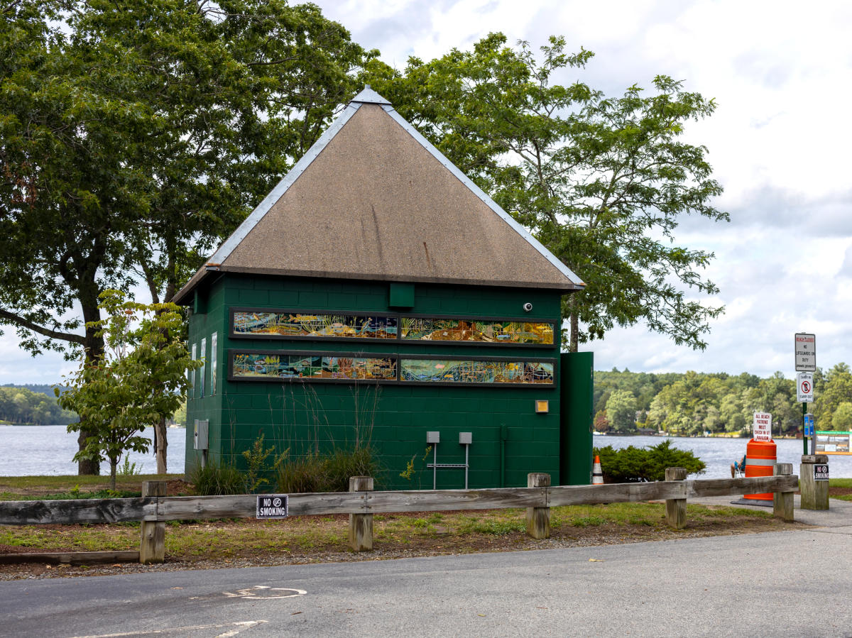 Georgiaville Pond Town Beach, Dam and Gorge | Smithfield, RI 02917