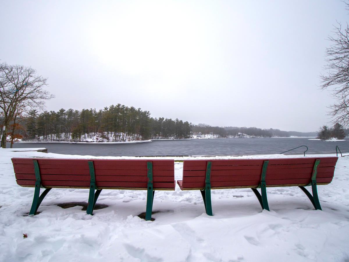 Georgiaville Pond Town Beach, Dam and Gorge | Smithfield, RI 02917