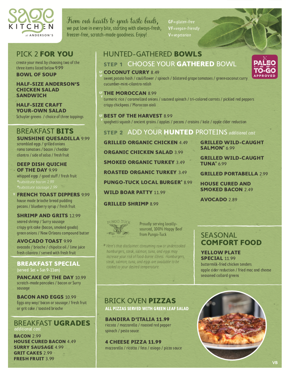 Sage Kitchen at Anderson's