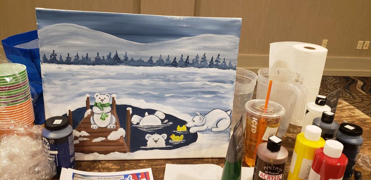 Chesyca's Vision Nacho Average Paint n' Sip and Raptor Show