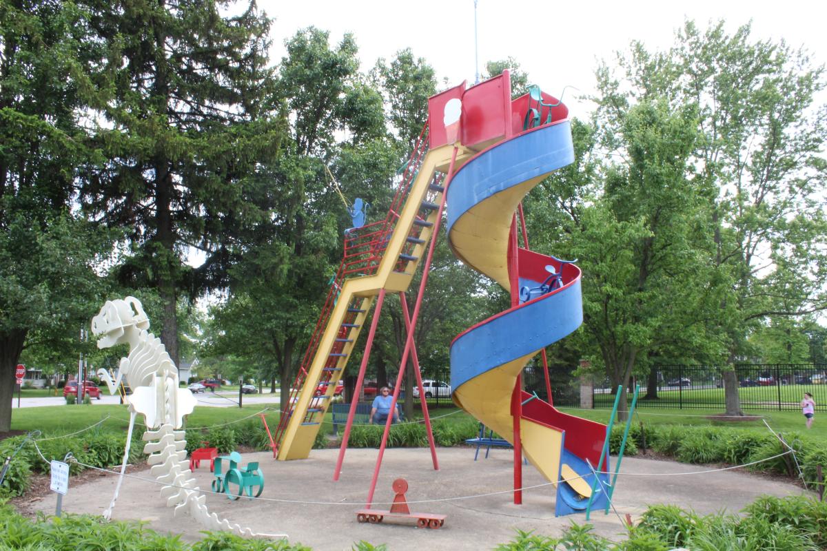 Columbian Park Sculptures and Fountains