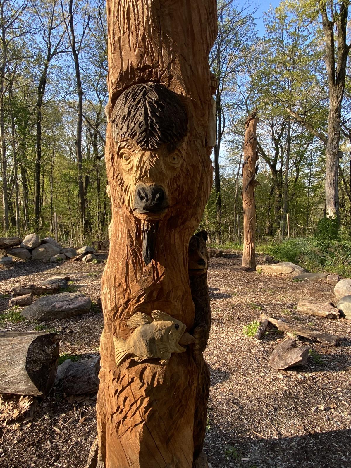 Clegg Memorial Gardens Wooden Sculptures