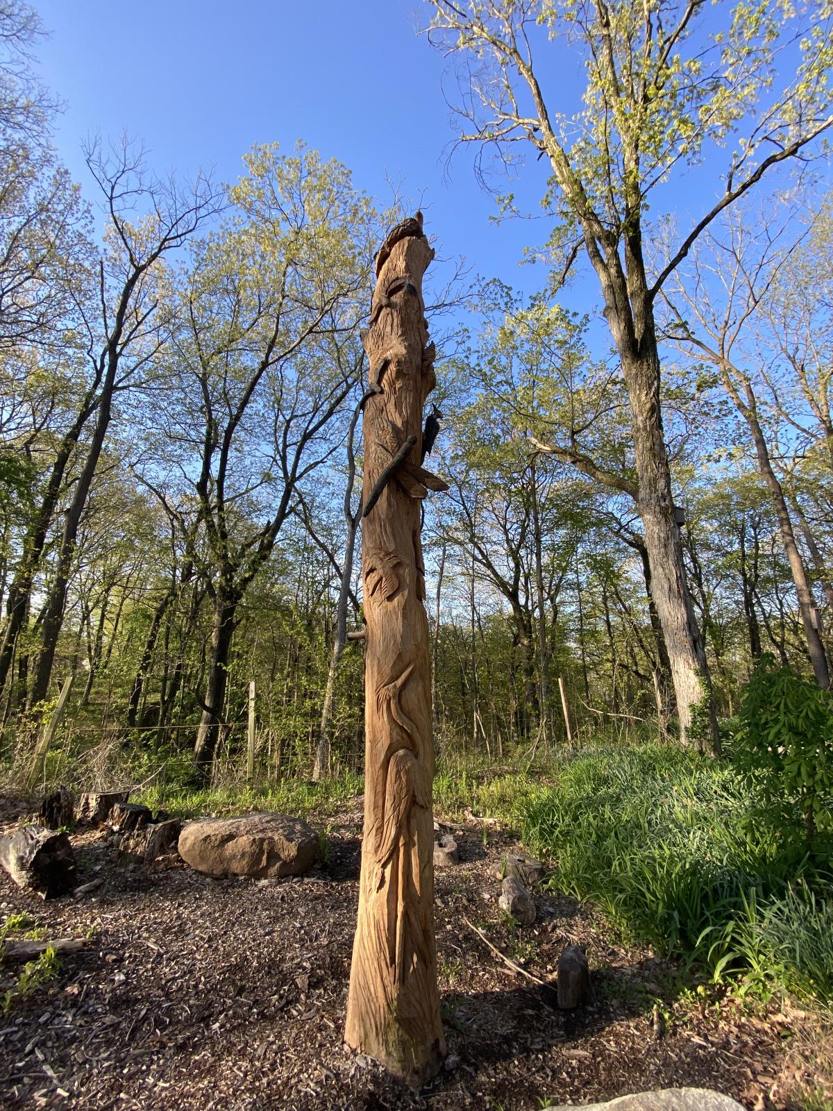 Clegg Memorial Gardens Wooden Sculptures