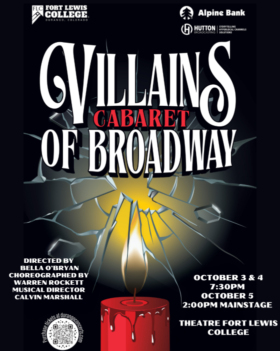 Villains of Broadway Cabaret - A Fort Lewis College Theatre Production ...