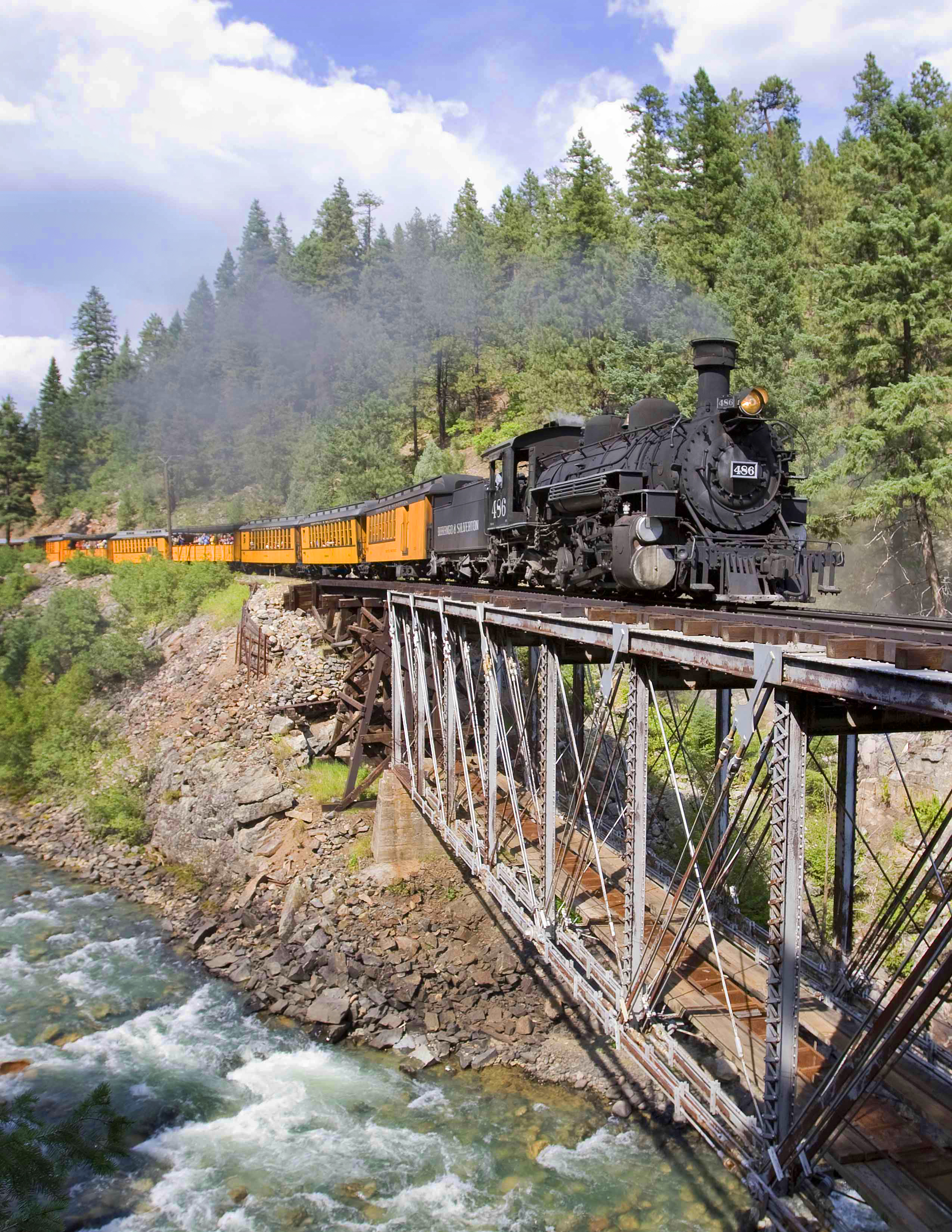 Durango Silverton Train Bridge Denver And Rio Grande Western Steam