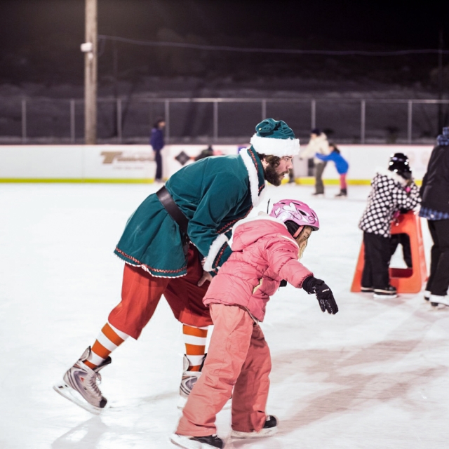 Mammoth Ice Rink Opening Night