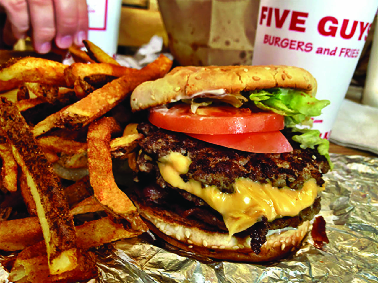 Cheeseburger And French Fries Five Guys