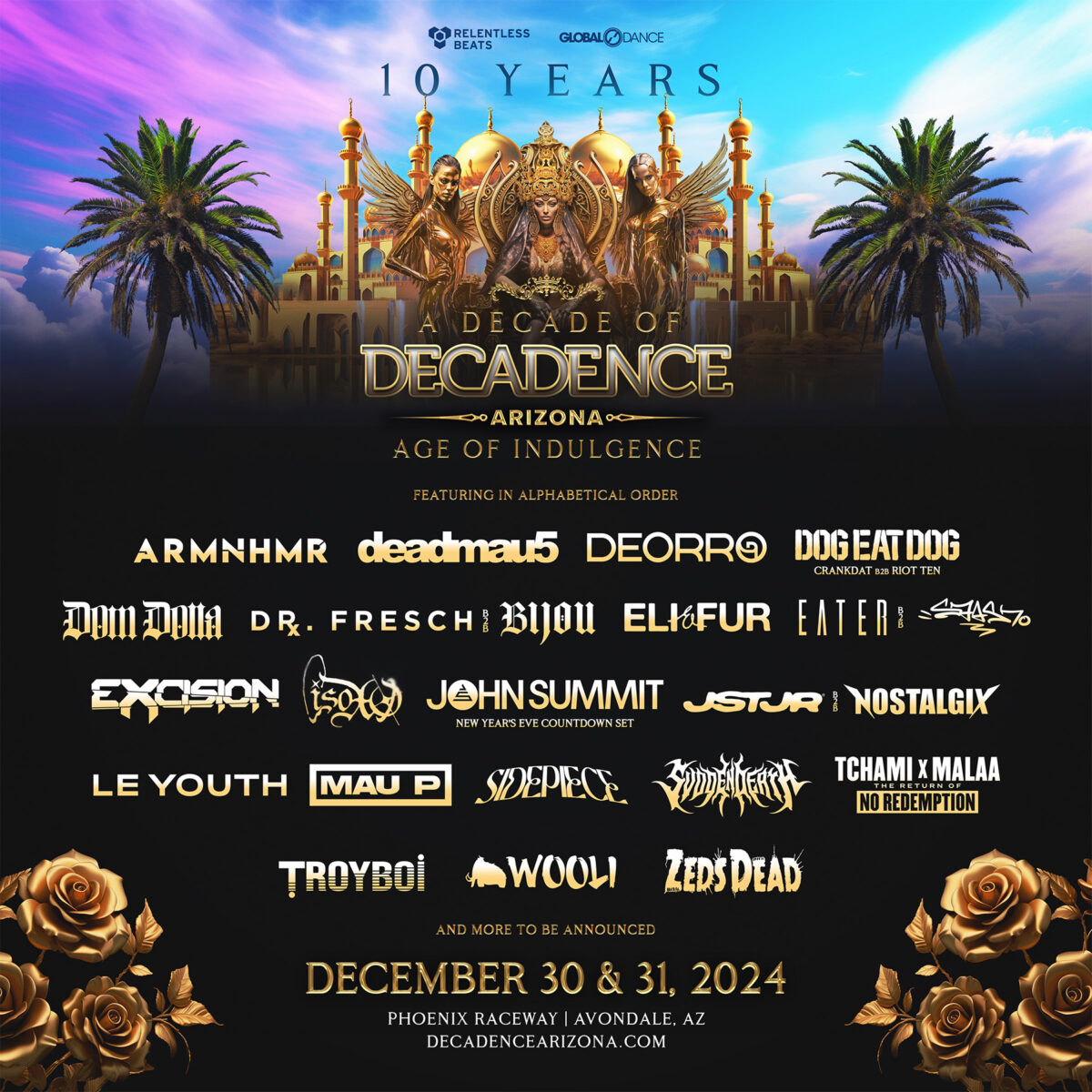 Decadence Schedule Last One For 2024! #decadence #decadenceco