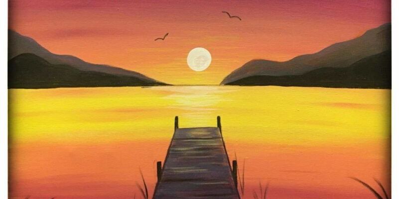 Simple Sunset Paintings