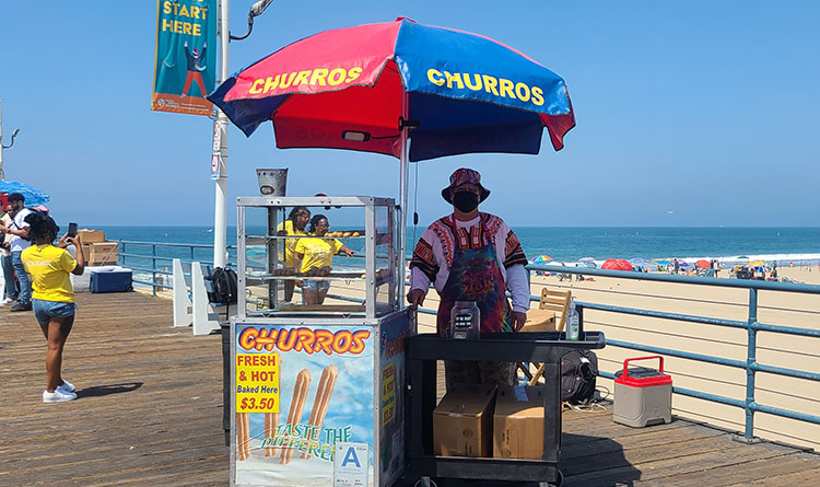 Churro Man Cart | Visit Santa Monica