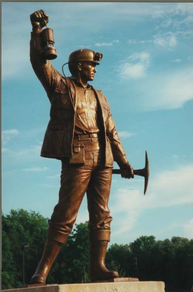 Coal Miner Sculpture