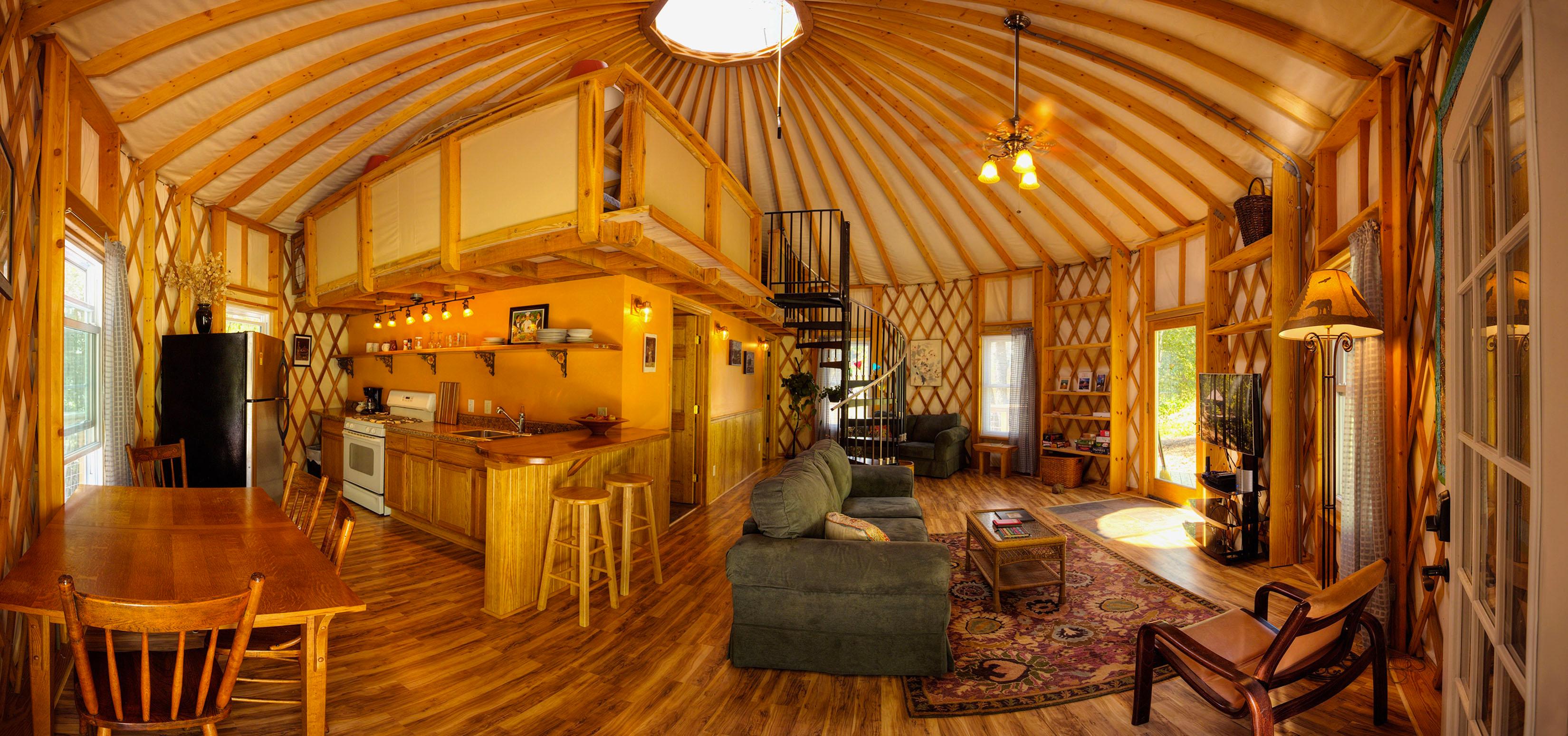 Yurt Interior Loft