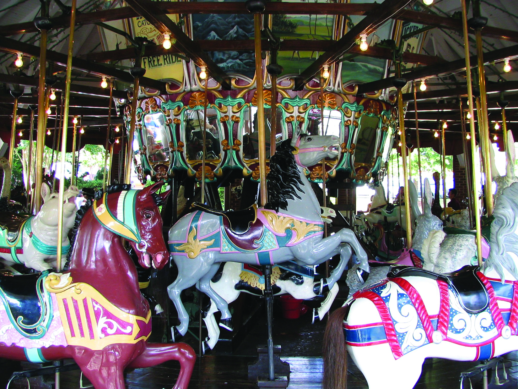 Burlington City Park Carousel Horse Denzel Carousel, Burlington NC.