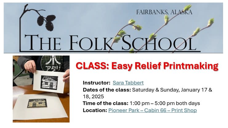 Easy Relief Printmaking Class